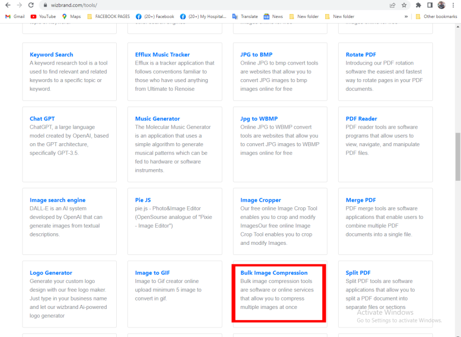Bulk Image Compression Online Tool -WizBrand - Wizbrand
