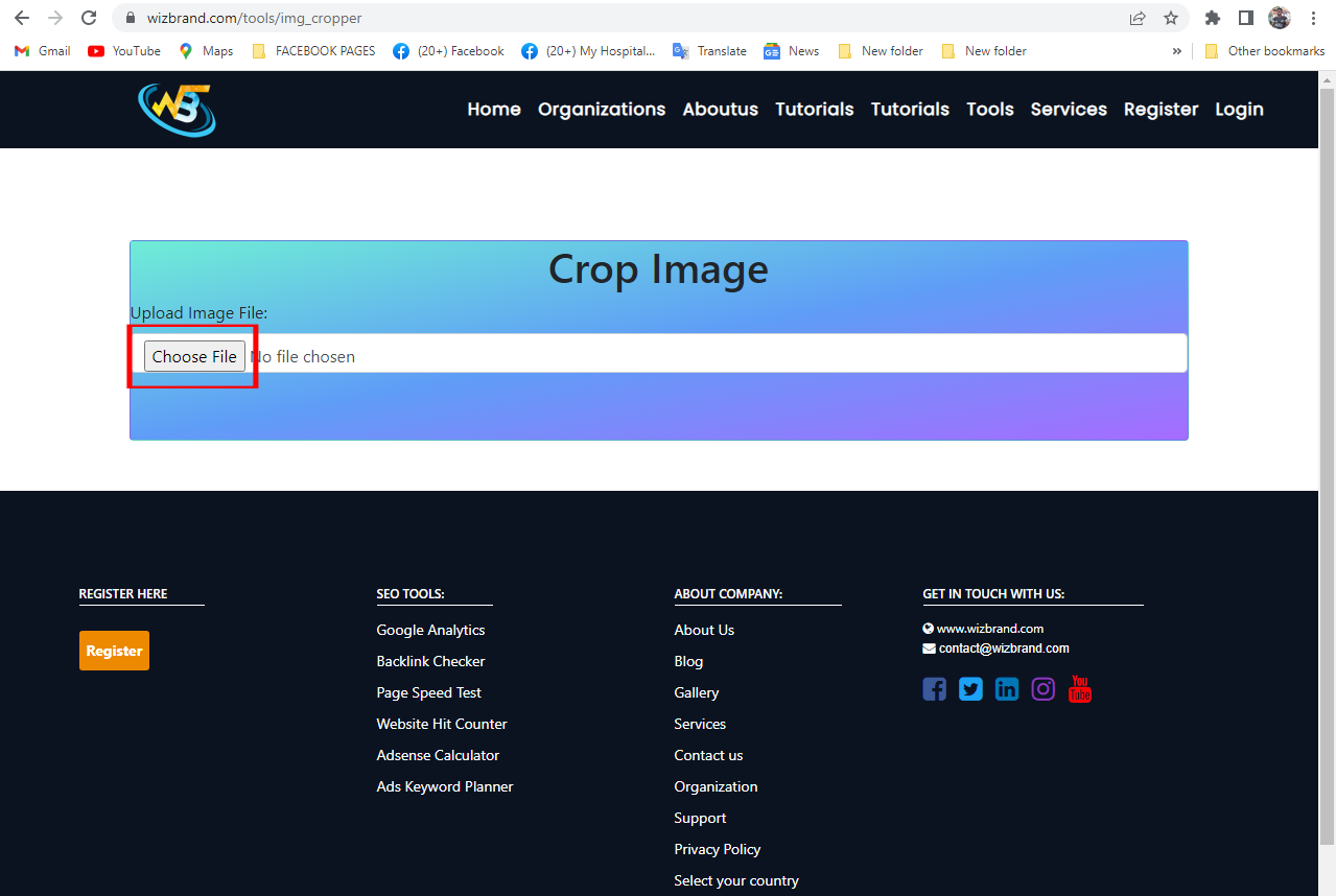 Image Cropper Online Tool -WizBrand - Wizbrand