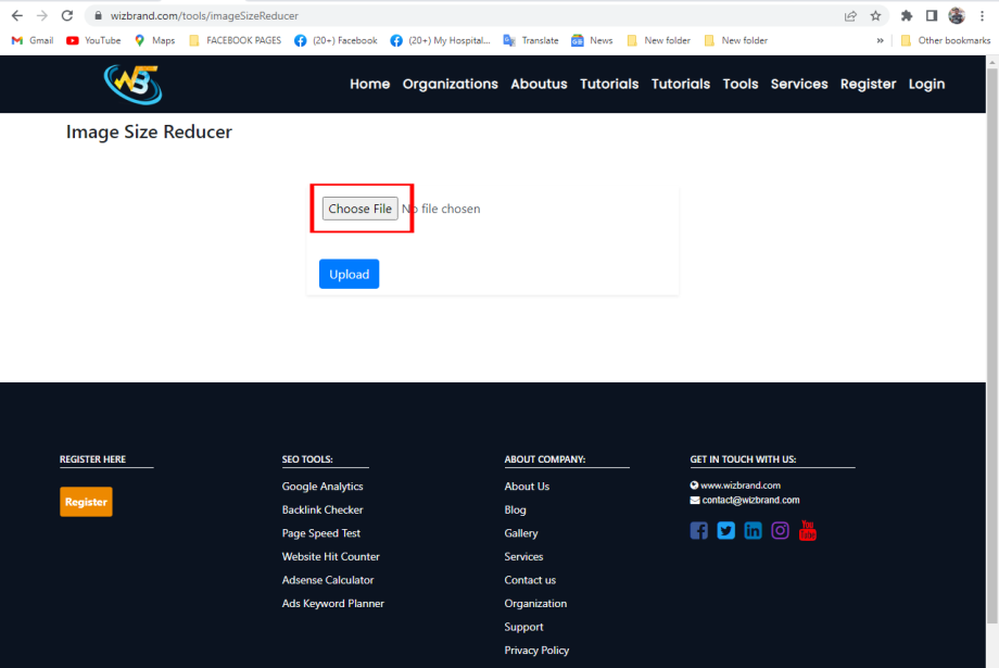 Image Size Reducer Online Tool- WizBrand - Wizbrand
