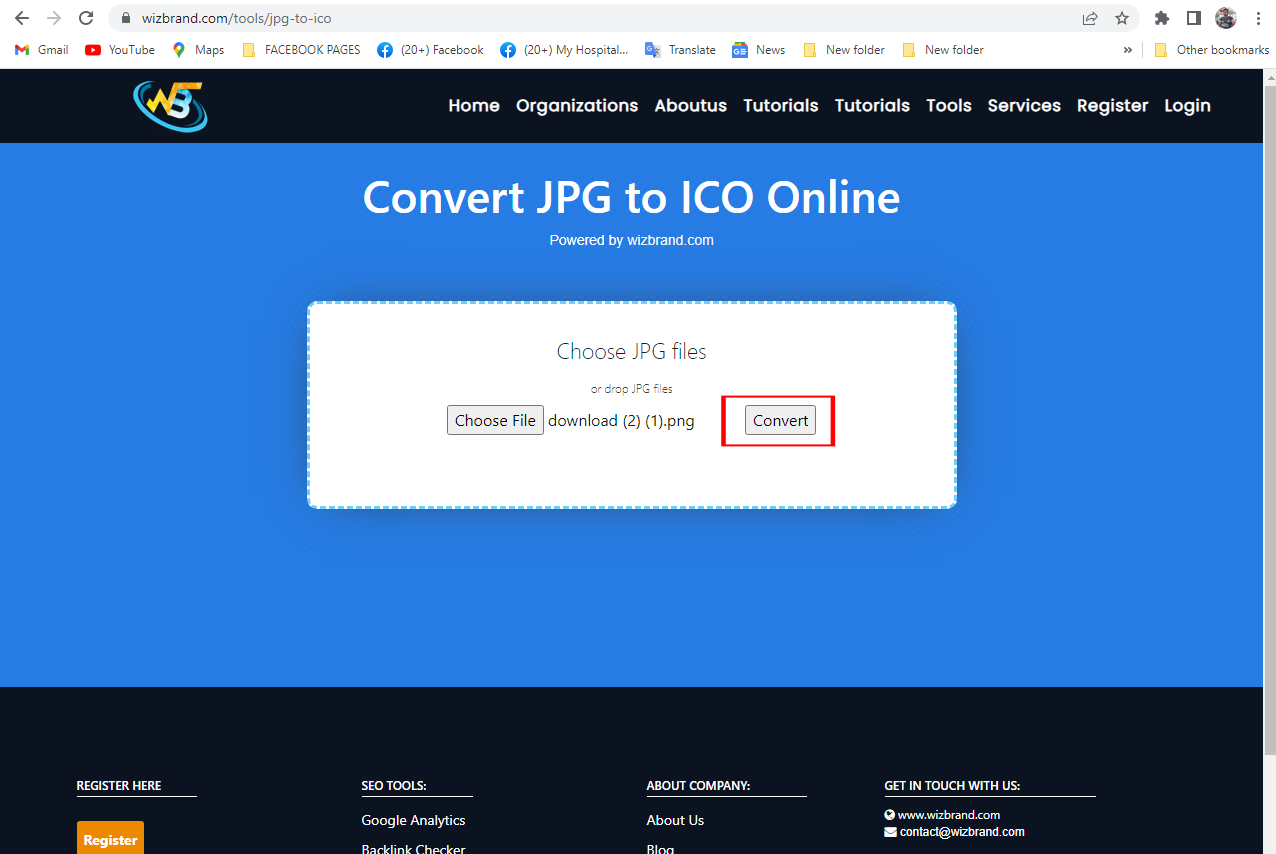 Convert JPG to ICO Online - WizBrand - Wizbrand
