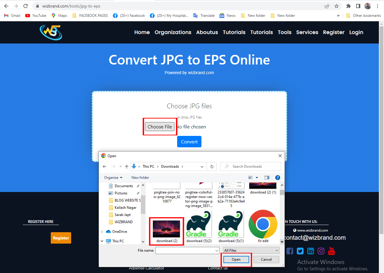 Convert Jpg to EPS Online Tool- WizBrand - Wizbrand
