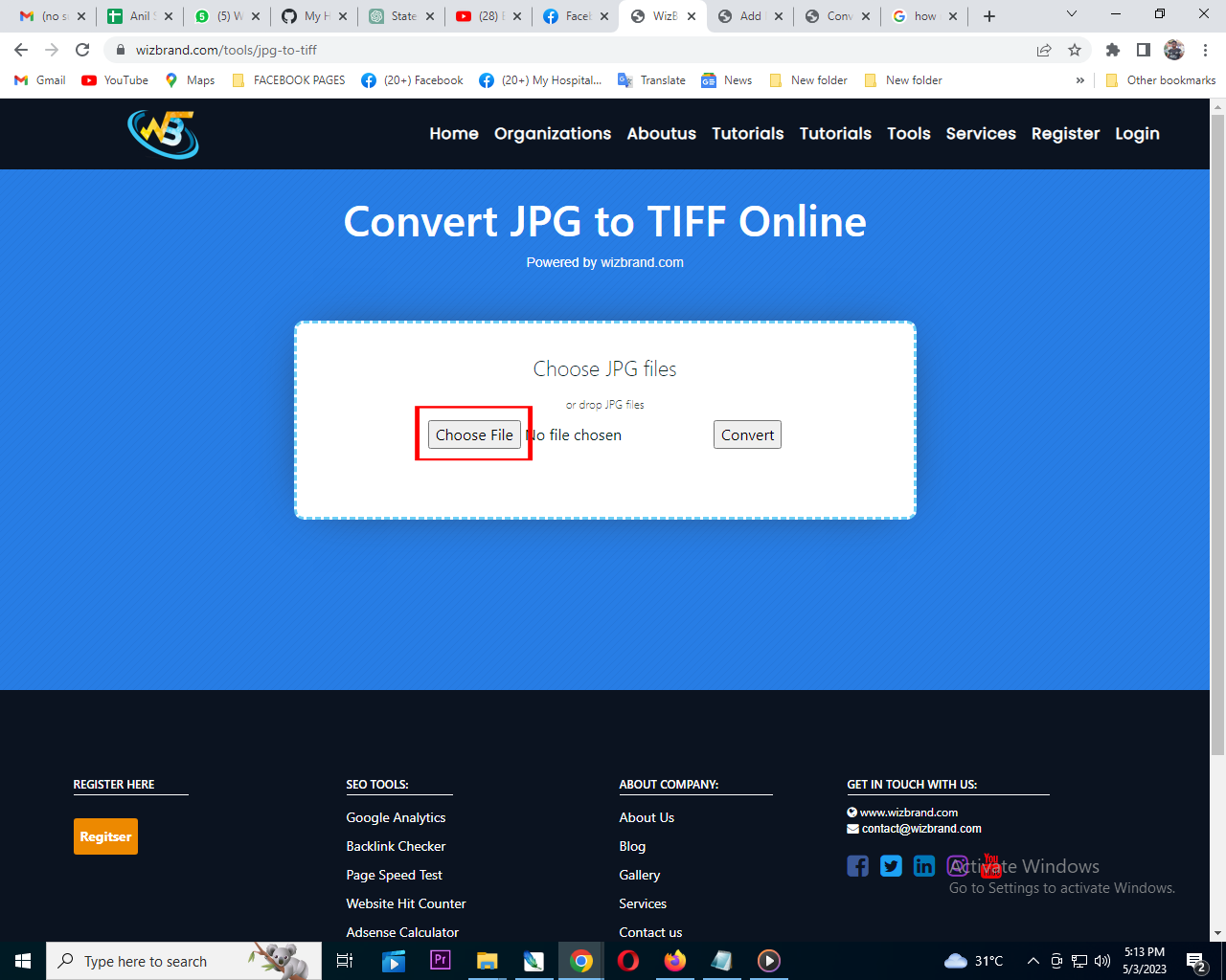 Convert Jpg to Tiff Online Tool- WizBrand - Wizbrand