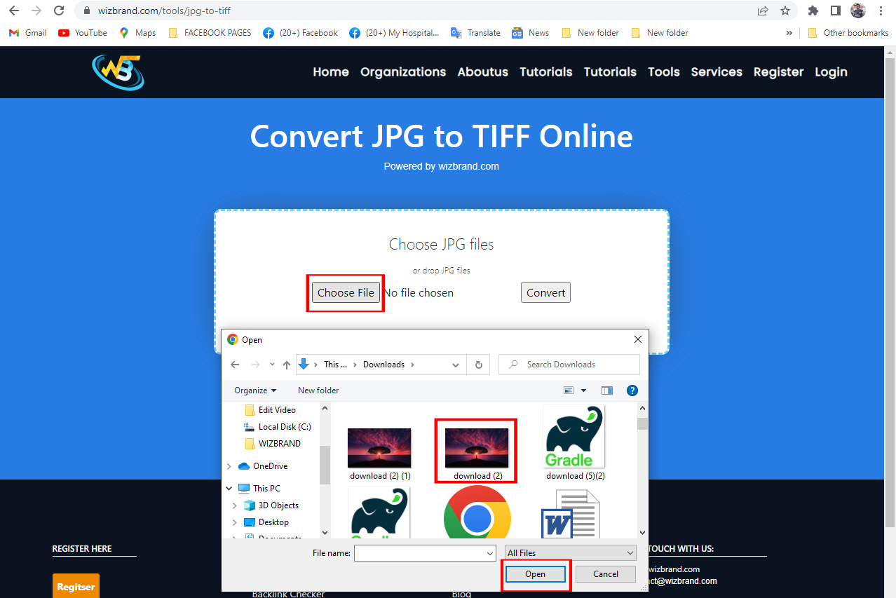 Convert Jpg to Tiff Online Tool- WizBrand - Wizbrand