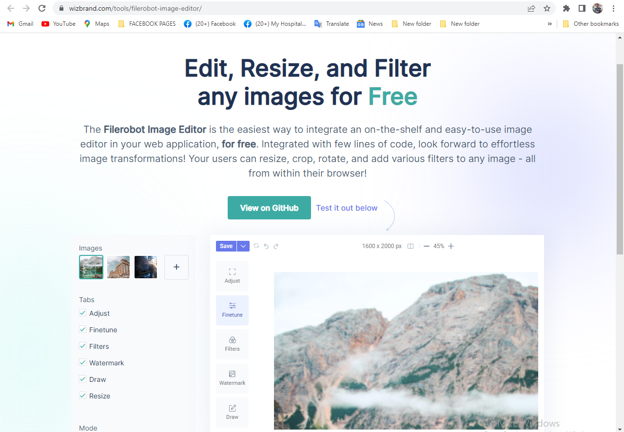 Filerobot Image Editor Online Tool - WizBrand - Wizbrand