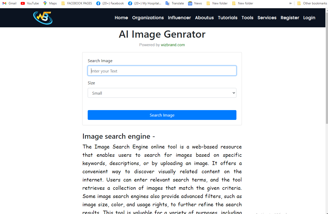 AI Image Generator Online Tool -WizBrand - Wizbrand