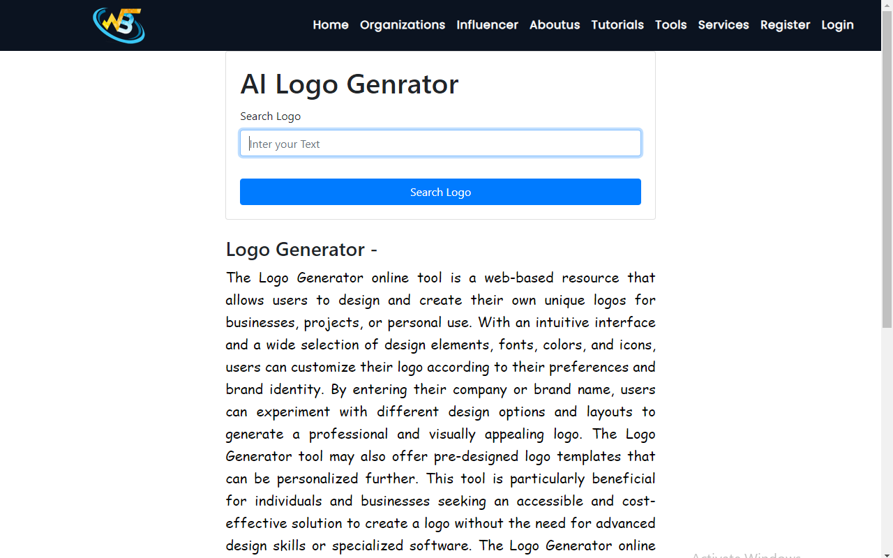 AI Logo Generator Online Tool -WizBrand - Wizbrand