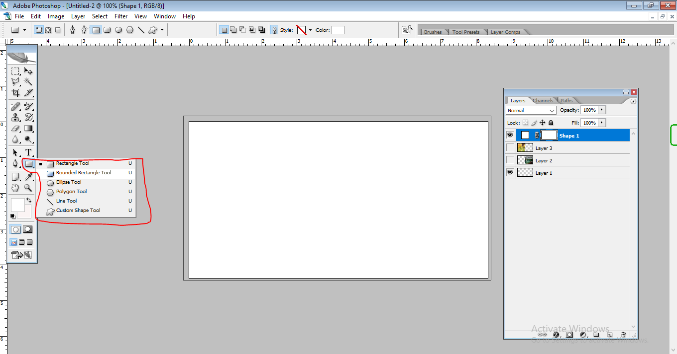 How to Create a Circle & Shape in Photoshop - Wizbrand